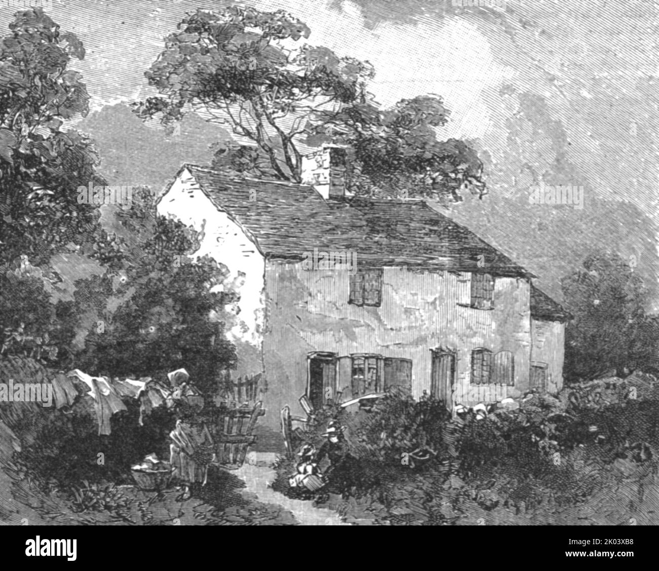 White cottage in wales Black and White Stock Photos & Images - Alamy