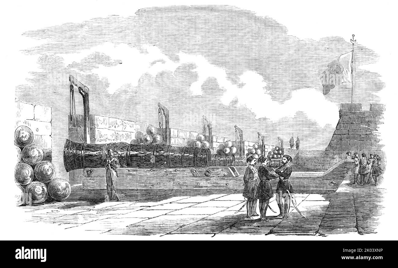 Interior of the Fort of Chanak-Kalessi, on the Asiatic Side of the ...