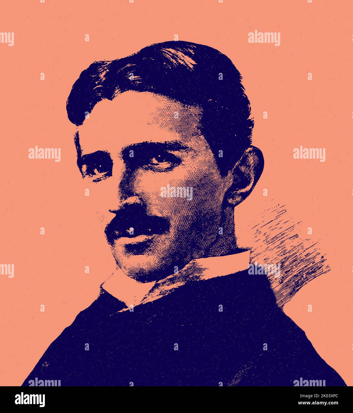 Nikola Tesla (1856-1943 Stock Photo - Alamy