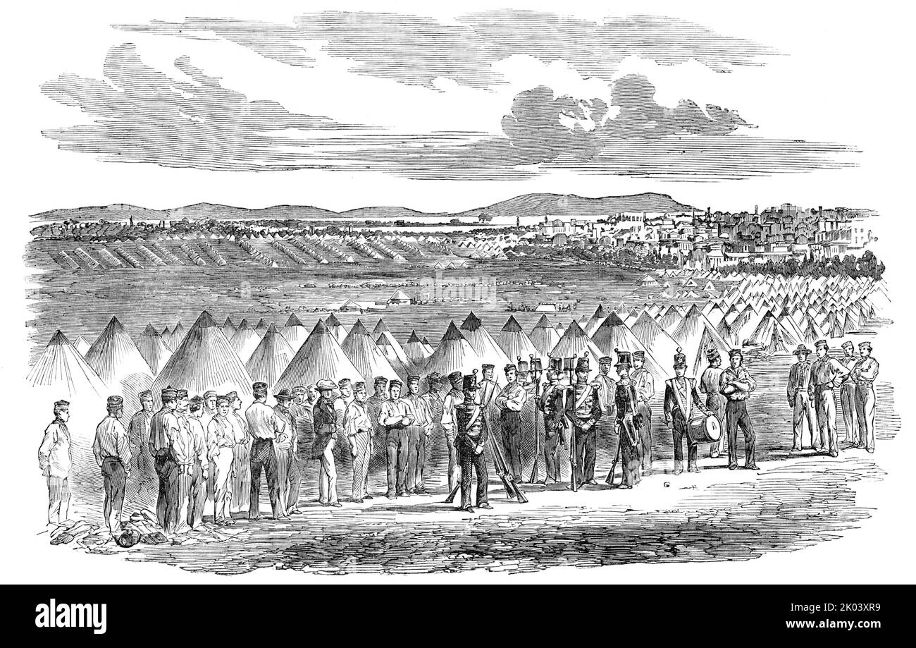 British Infantry of the Line encamped at Scutari - from a daguerreotype ...