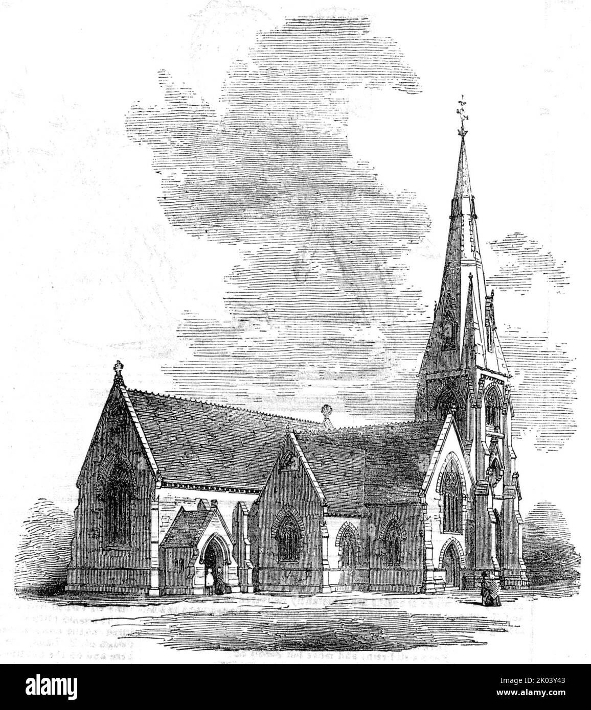 New Church of St. John the Evangelist, at Lowestoft, 1854. 'The Church ...