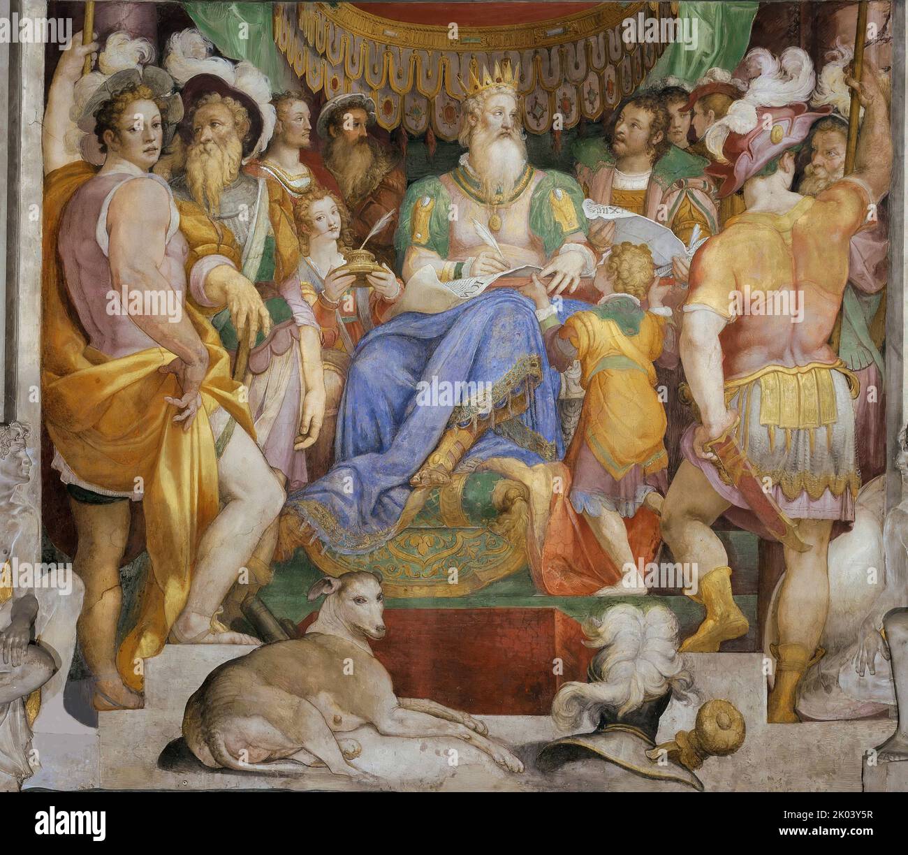 The Donation of Charlemagne, c. 1565. Found in the collection of the ...