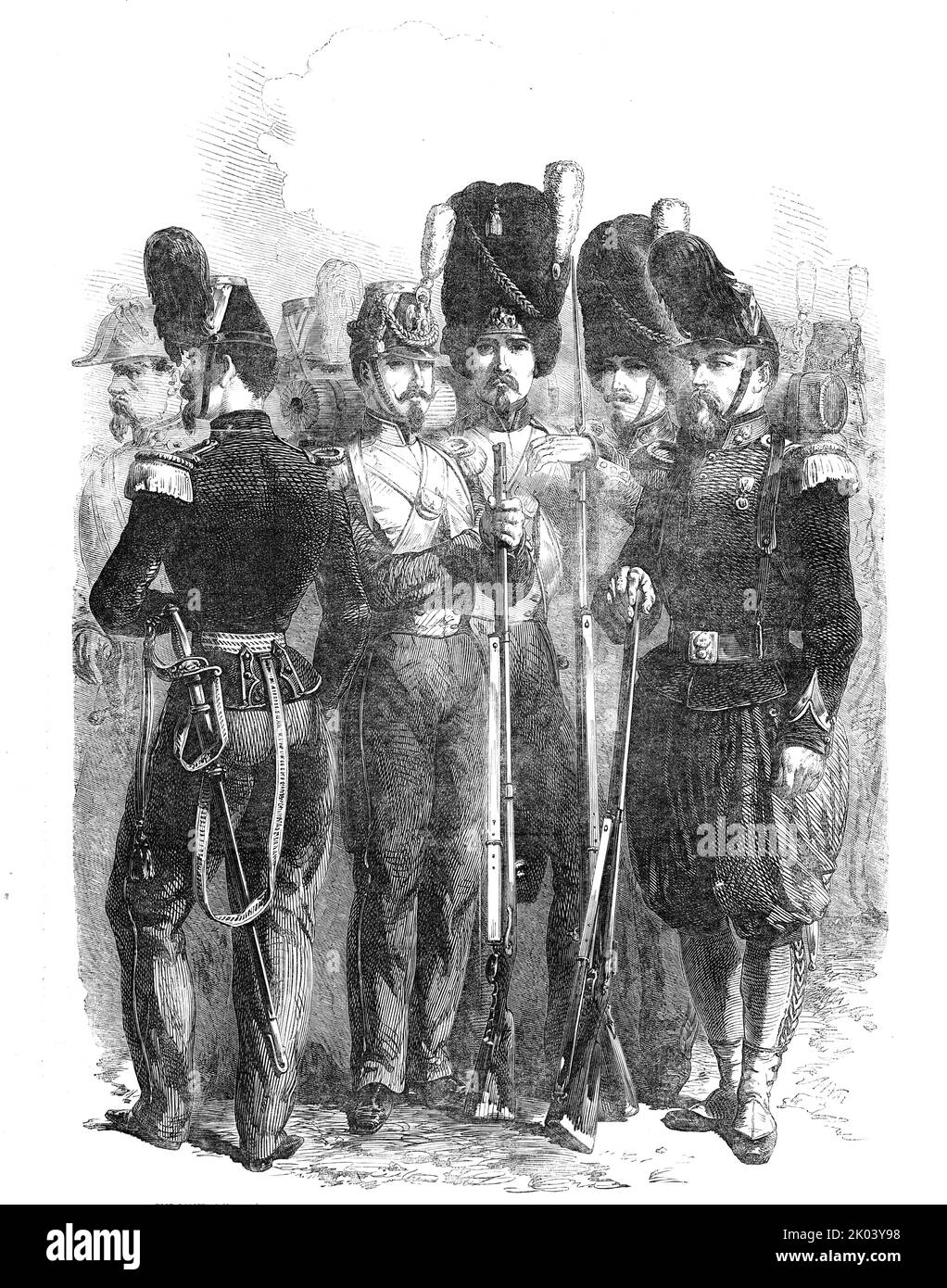 Infantry of the French Imperial Guard, 1854. '...a new era has at ...