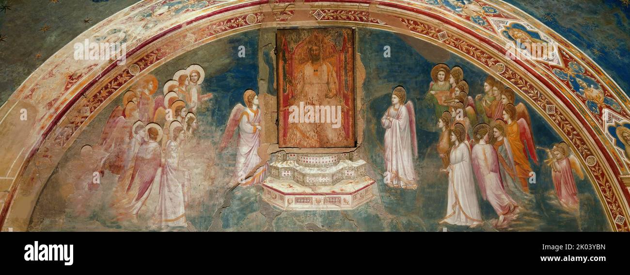 God Sends Gabriel to the Virgin (From the cycles of The Life of the ...