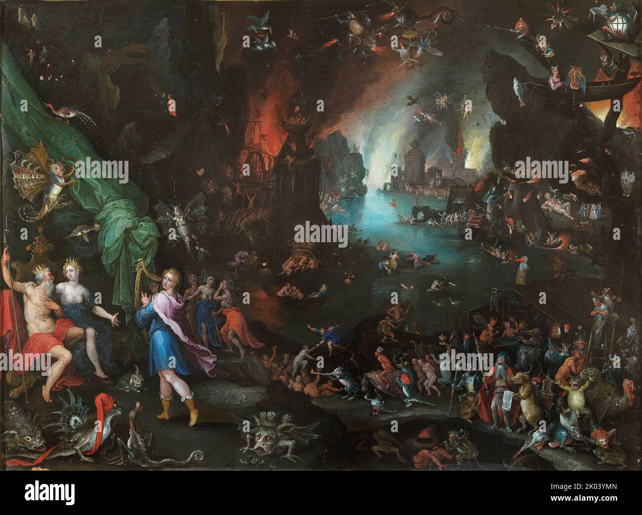 Orpheus Playing to Pluto and Persephone in the Underworld, ca 1594 ...