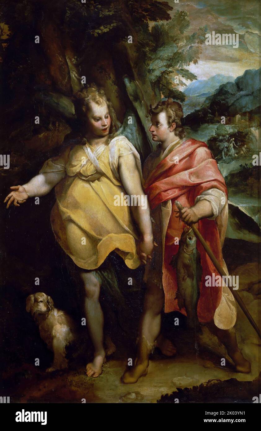 Tobias and the Angel, ca. 1575. Found in the collection of the Galleria ...