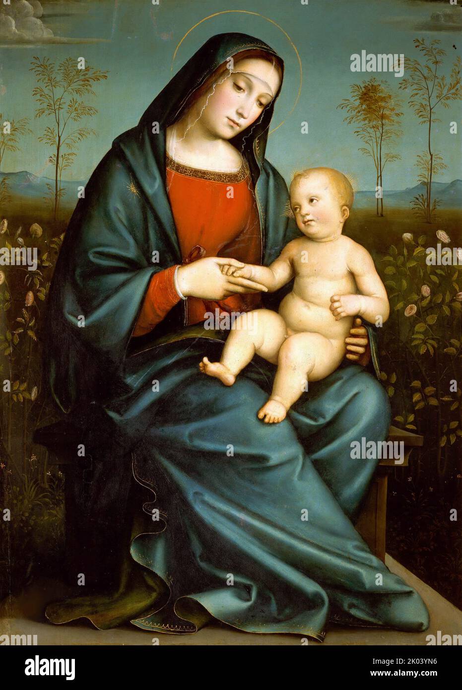 Madonna with Child in the Rose Garden, c. 1480. Found in the collection ...