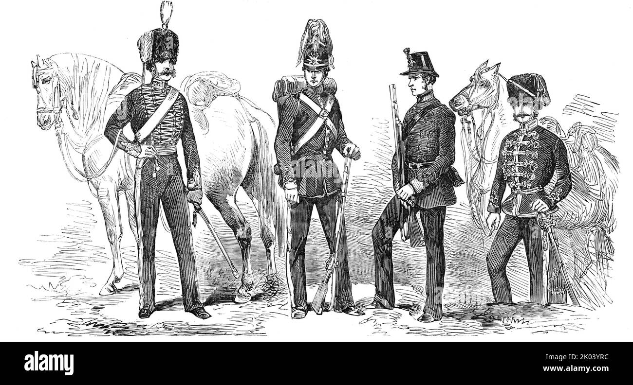 New Dresses for the Artillery, 1854. British army uniform: '...new ...
