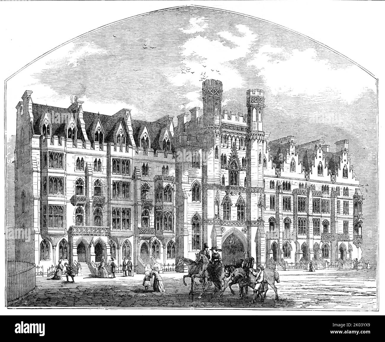 Westminster Improvements - New Houses in the Broad Sanctuary, 1854 ...