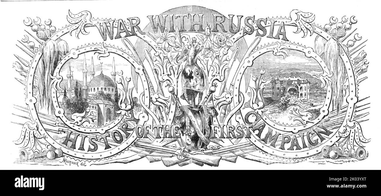 War with Russia - History of the First Campaign, 1854. Front page ...