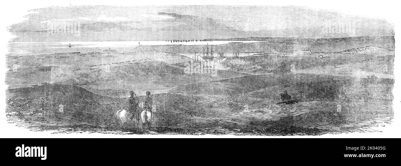 British Outposts, near Sebastopol, 1854. Crimean War: panorama showing ...