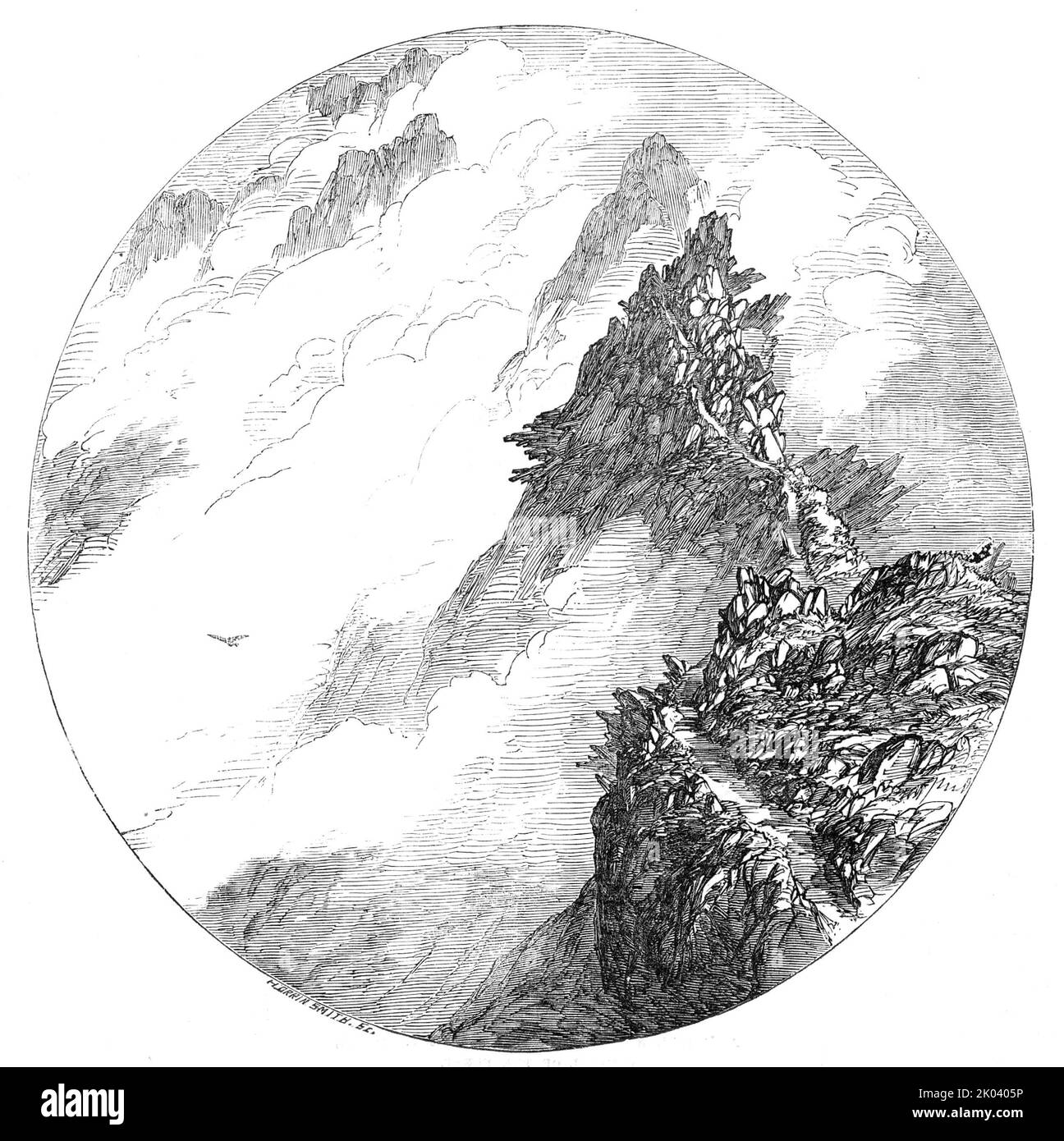 Striding edge from helvellyn Black and White Stock Photos & Images - Alamy