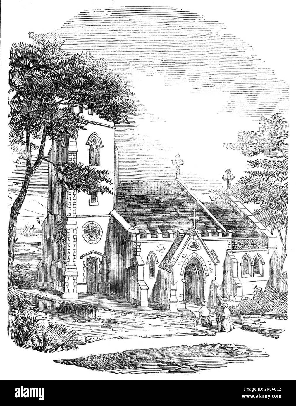 St. Mary's New Church, Branksea Island, Dorset, 1854. 'The Church is ...