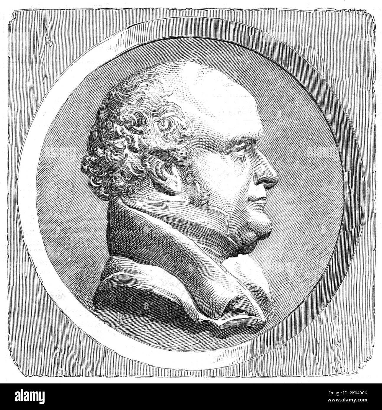 Medallic Portrait of Sir J. Franklin, by David, 1854. '...a medallic ...