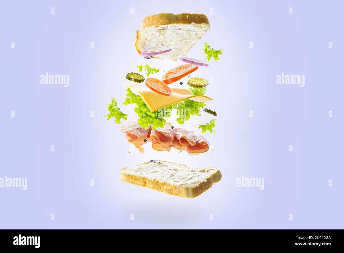 Burger sandwich collage food hi-res stock photography and images - Alamy