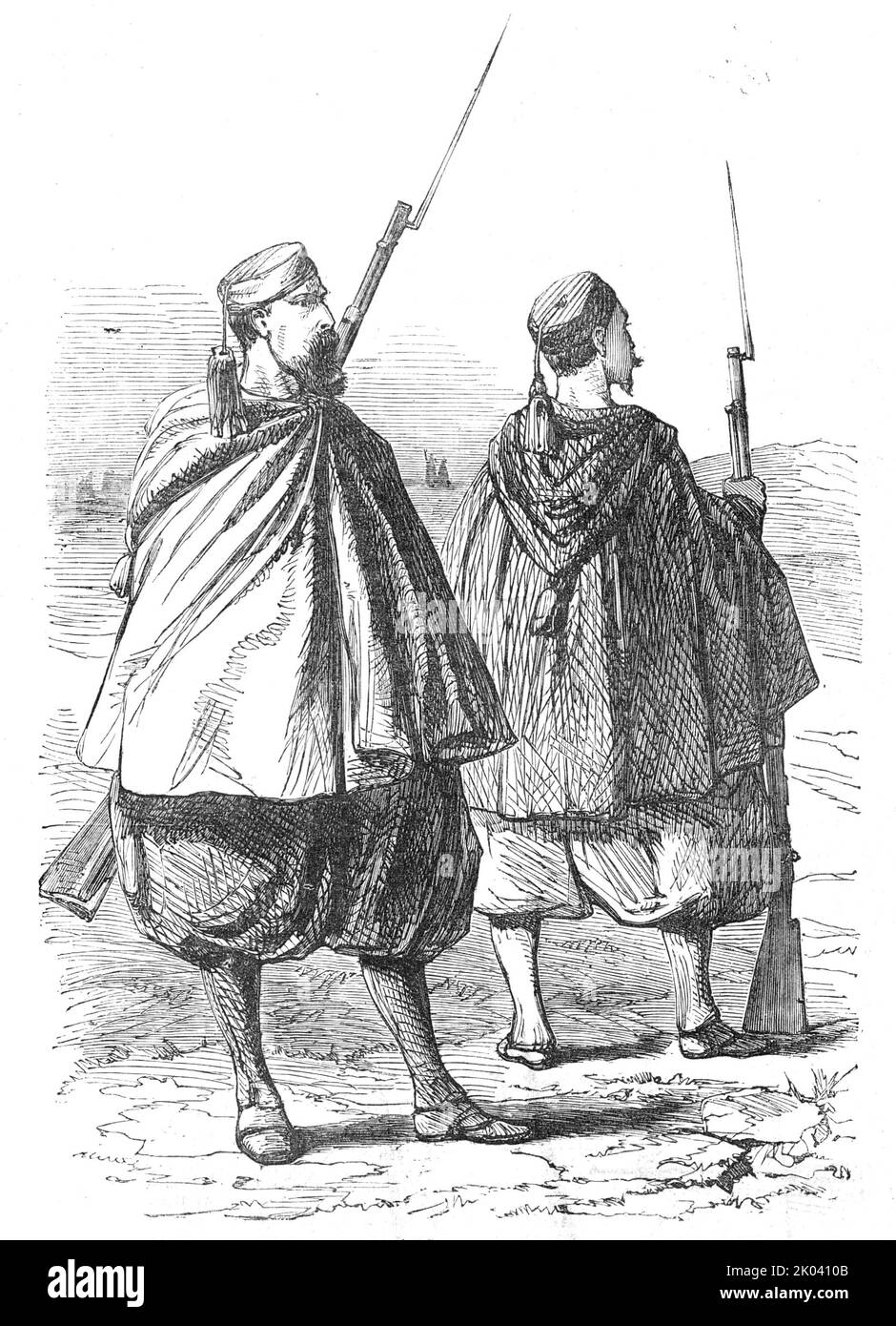 Zouaves, 1854. North African soldiers in the French army during the ...