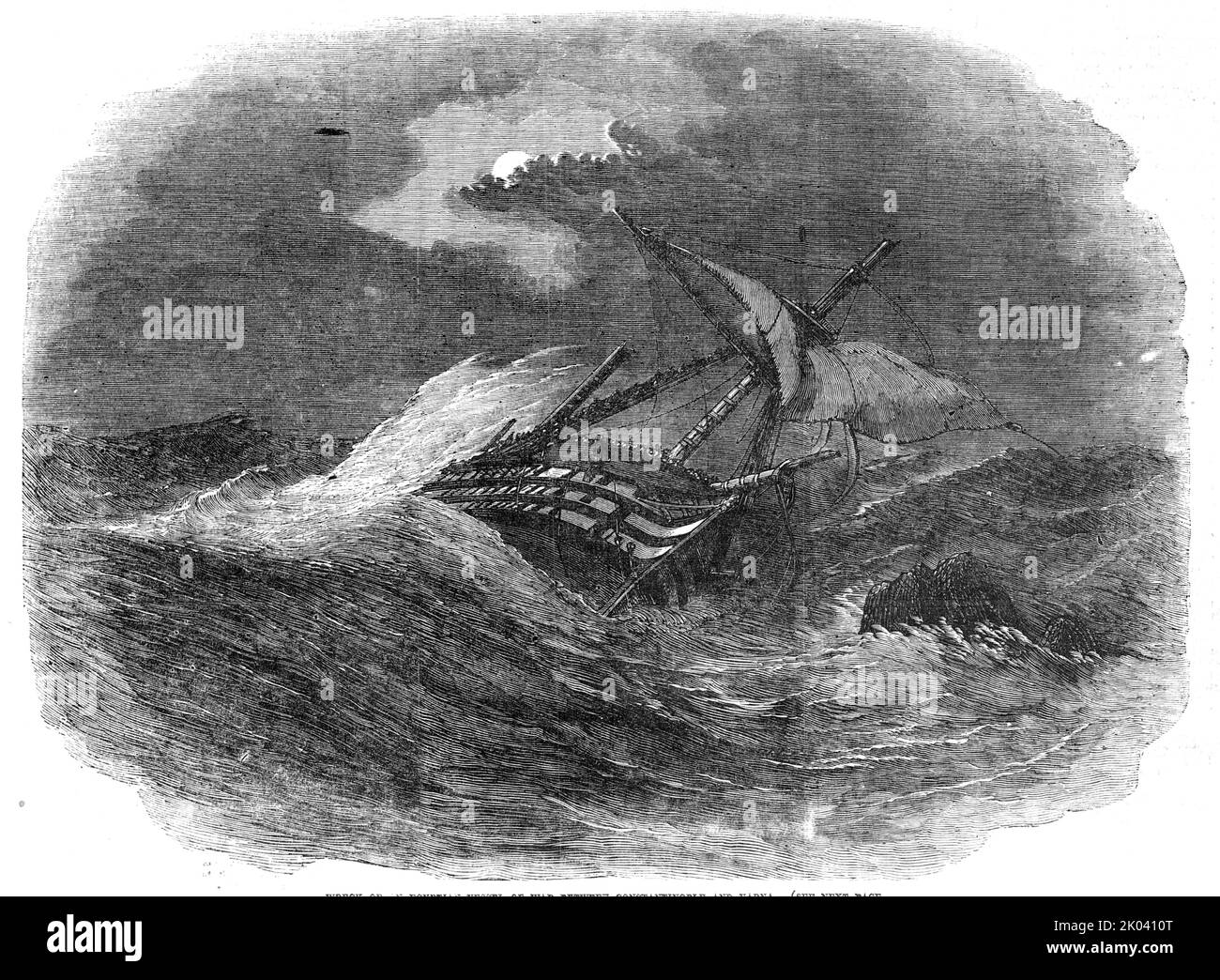 Wreck of an Egyptian Vessel of War between Constantinople and Varna ...
