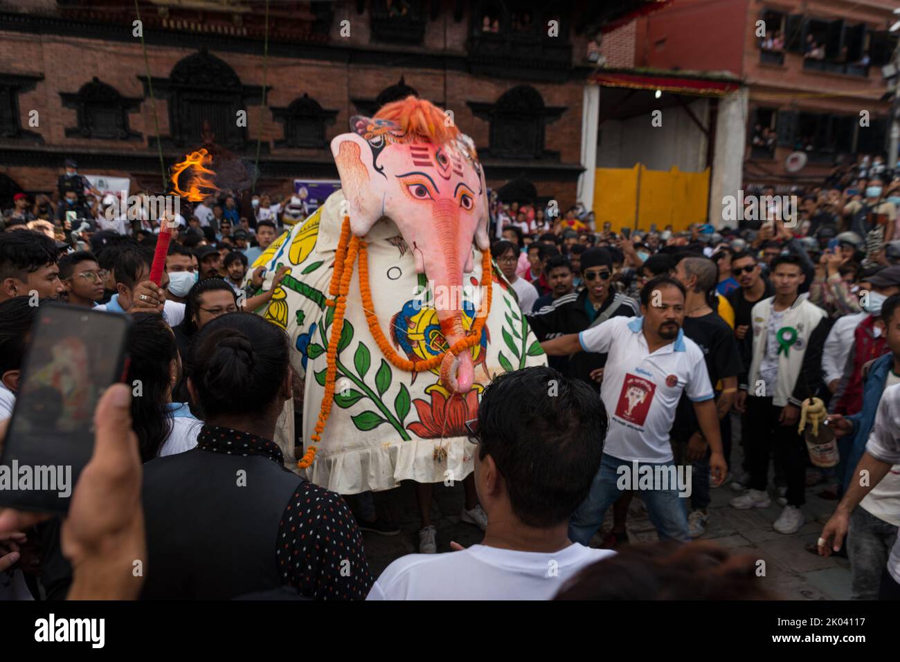 Kathmandu, Nepal. 09th Sep, 2022. The white elephant called Pulu Kisi ...