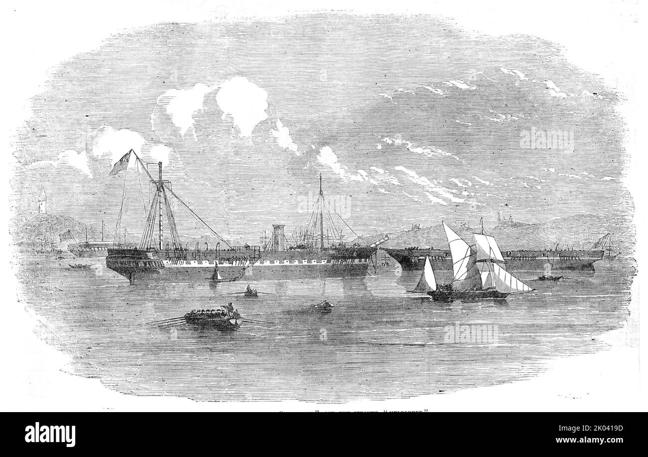 Wrecks of the "Caduceus" and the Steamer "Melbourne", 1854. '...the ...