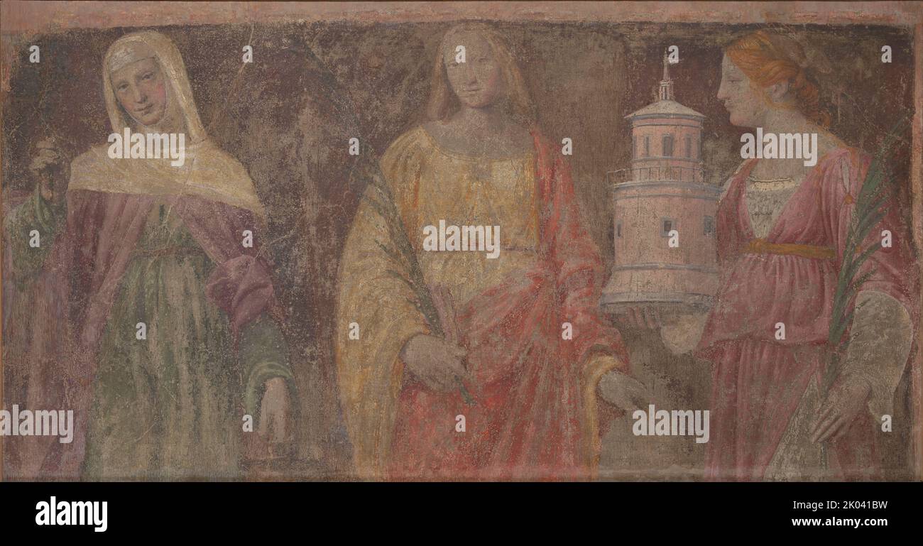 Saints Martha, Catherine and Barbara, 1516-1517. Found in the ...