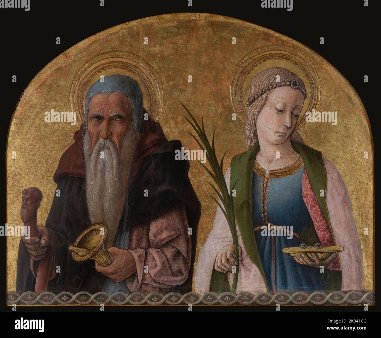 Saints Antony the Hermit and Lucy , ca 1470. Found in the collection of ...