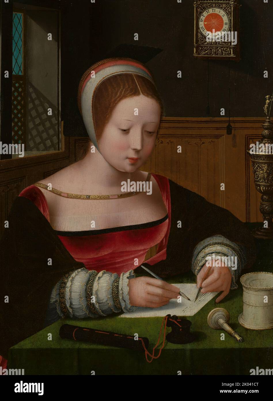 Mary Magdalene Writing, First Half of 16th cen. Found in the collection ...