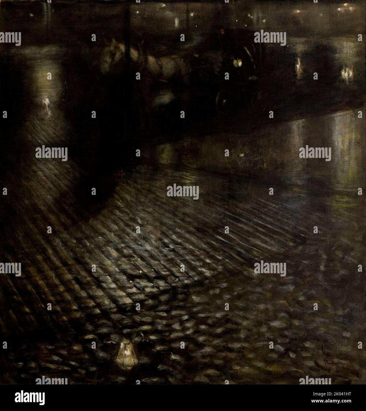 Cab in the Rain , 1896. Found in the collection of the Muzeum Narodowe ...