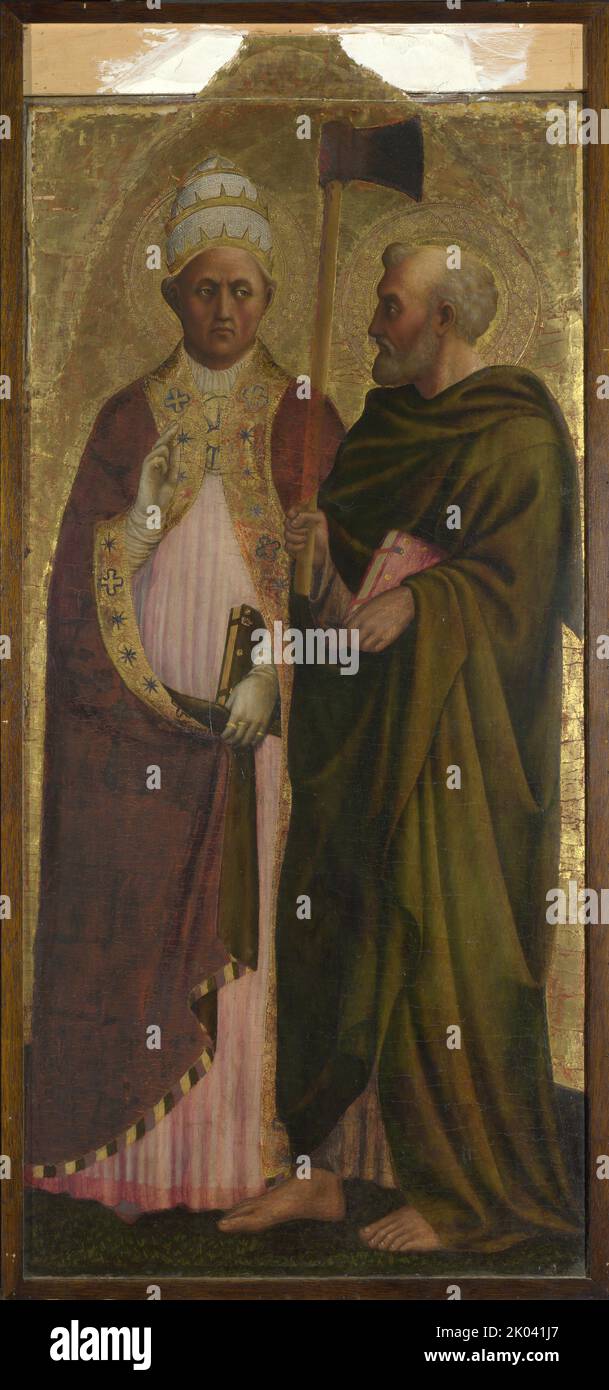 Saint Pope Gregory and Saint Matthias, ca 1428-1429. Found in the ...