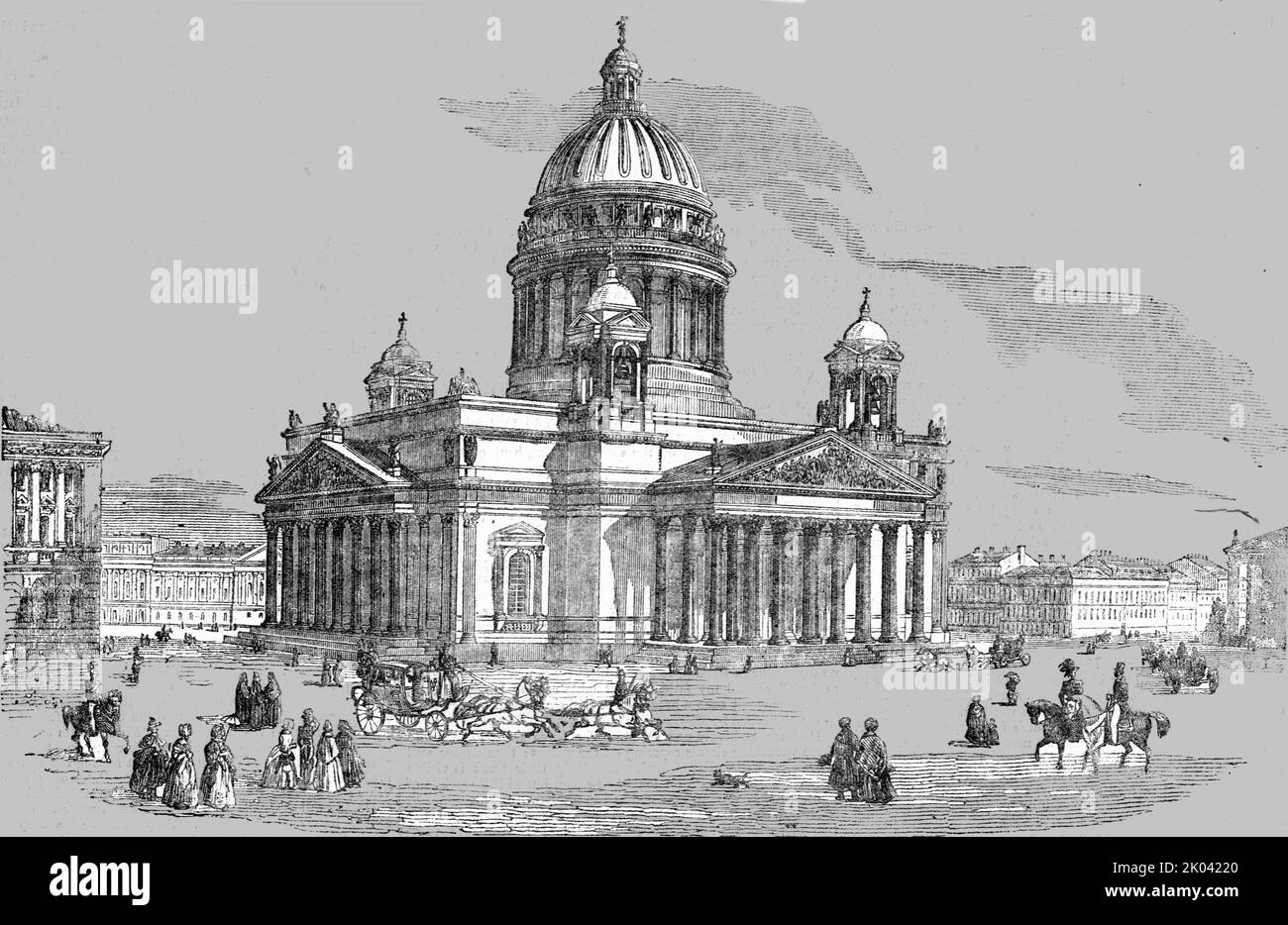'Church of St Isaac, St Petersburg', 1854. From "Cassells Illustrated ...