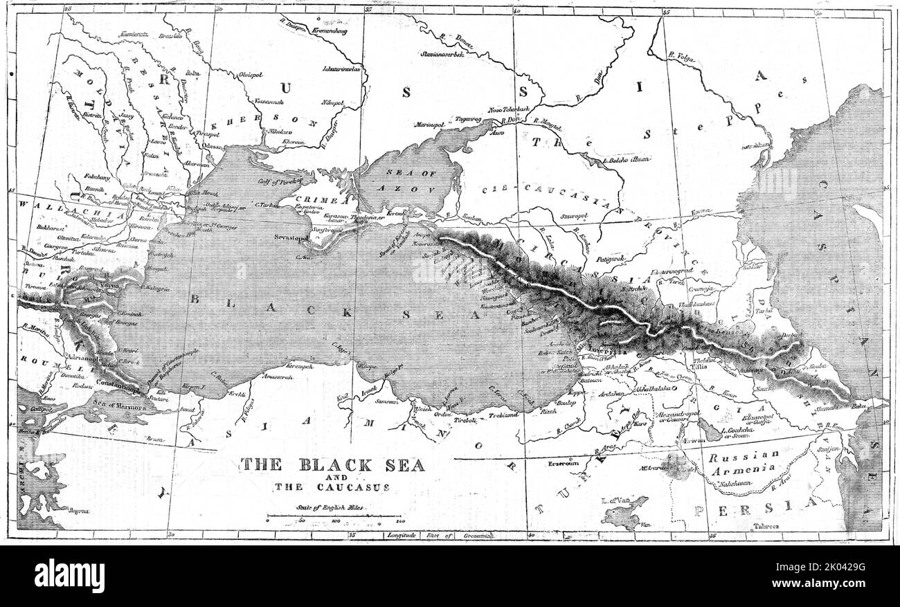 Caucasus map hi-res stock photography and images - Alamy