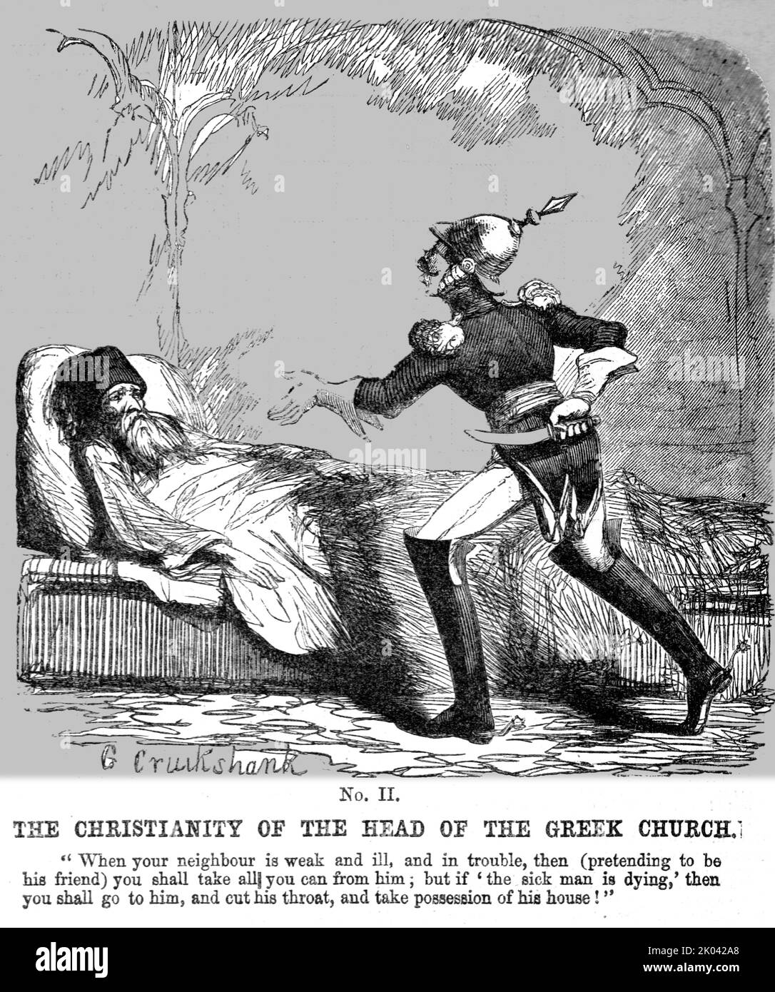 'The Christianity of the Head of the Greek Church', 1854. From ...
