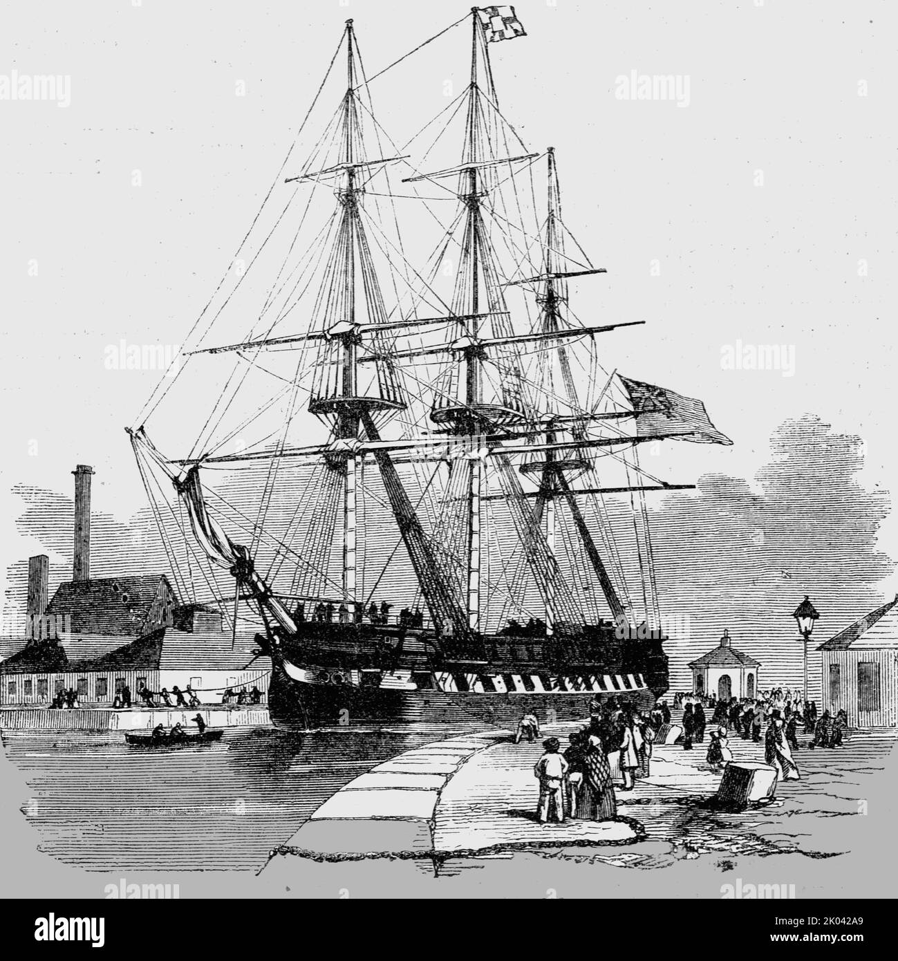 'London Docks', 1854. From "Cassells Illustrated Family Paper; London ...