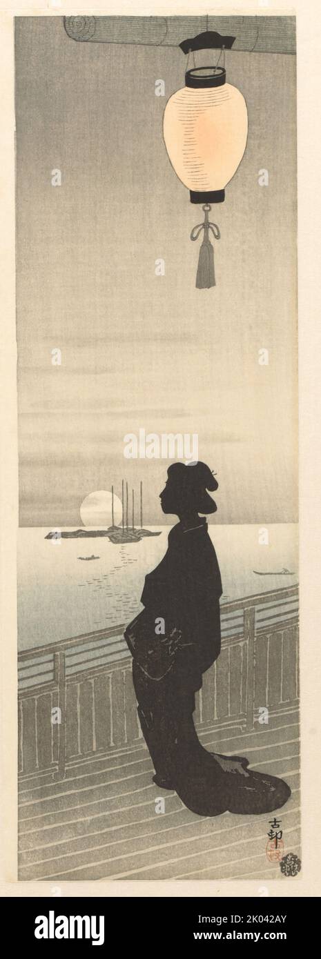 Courtesan on veranda, 1900-1910. Private Collection Stock Photo - Alamy