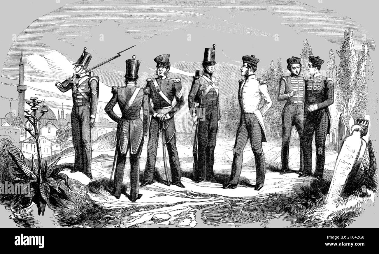'Uniforms of British Soldiers at Scutari', 1854. From "Cassells ...