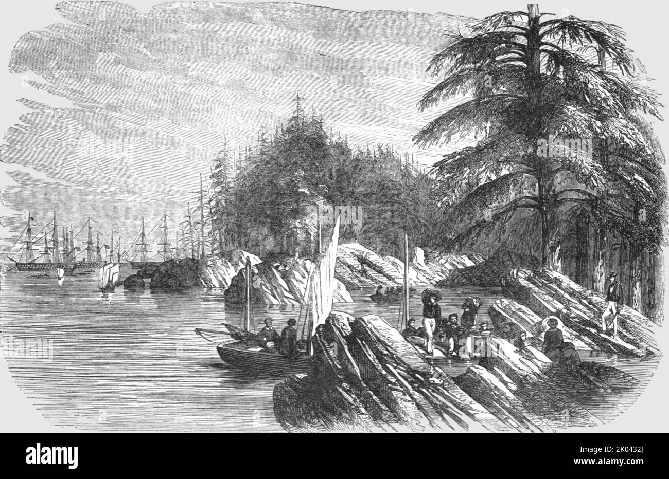 'Landing of the French Troops at the Island of Trescos-- one of the ...