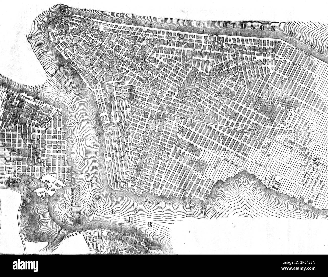 'Plan of New York', 1854. From "Cassell's Illustrated Family Paper ...