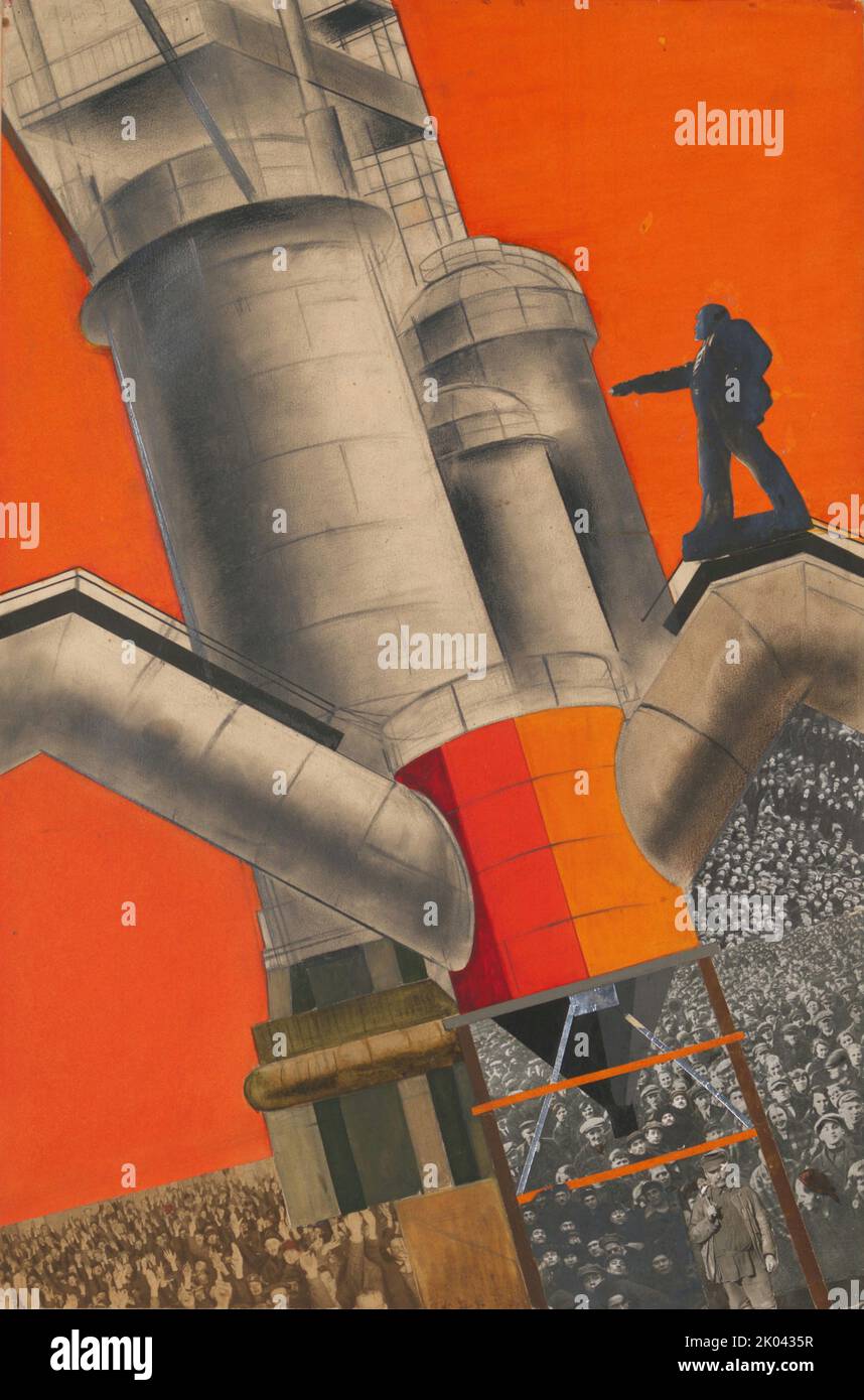 Lenin and socialist reconstruction , 1920. Private Collection Stock ...