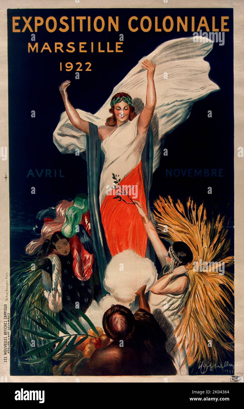 Exposition coloniale poster hi-res stock photography and images - Alamy