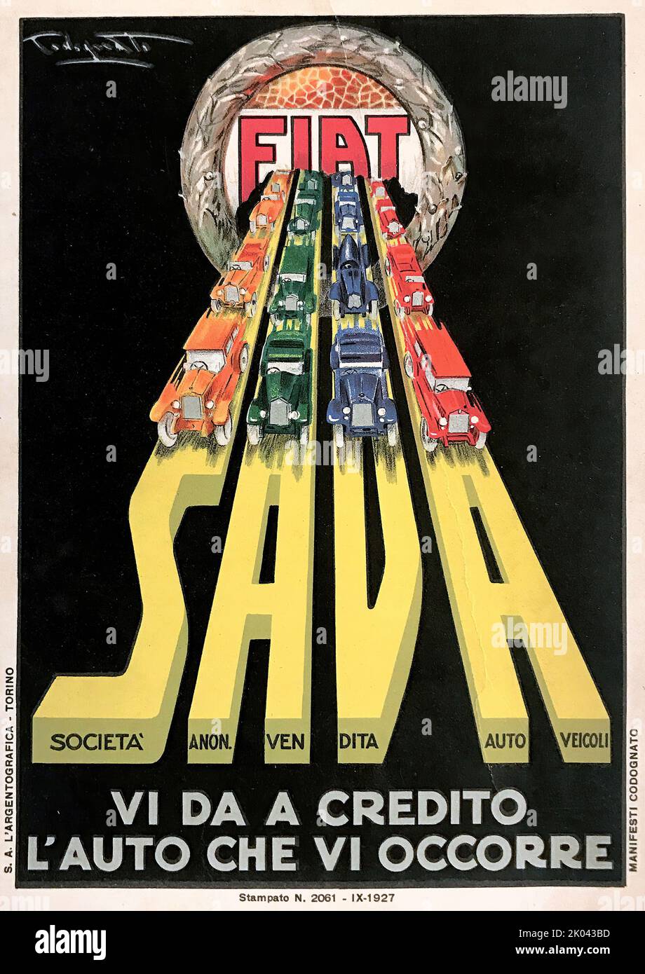Fiat SAVA, 1927. Private Collection Stock Photo - Alamy