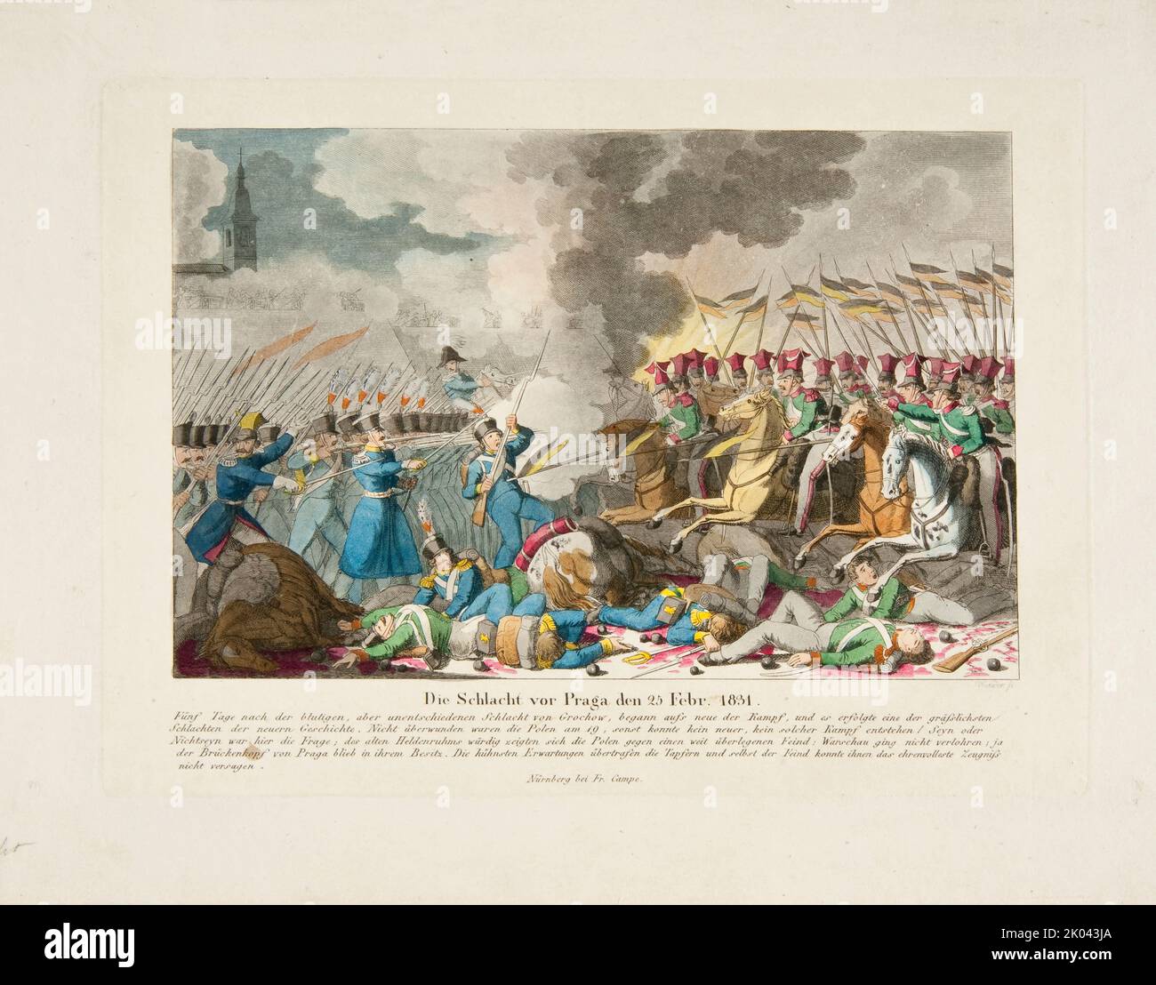 The battle of Olszynka Grochowska, February 25, 1831, 1831. Private ...