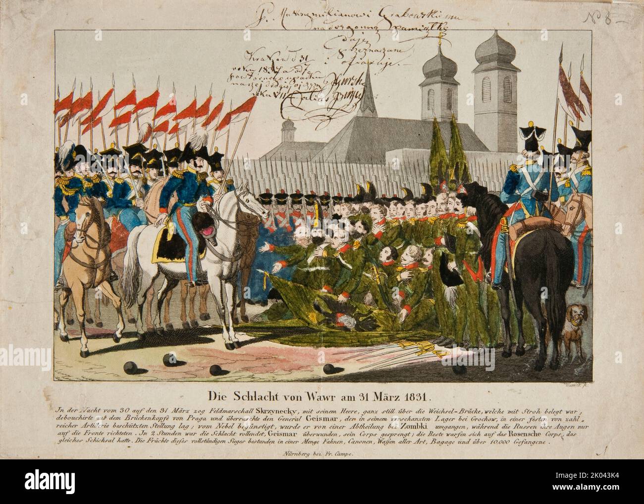 The Second battle of Wawer on 31 March 1831, 1831. Private Collection ...