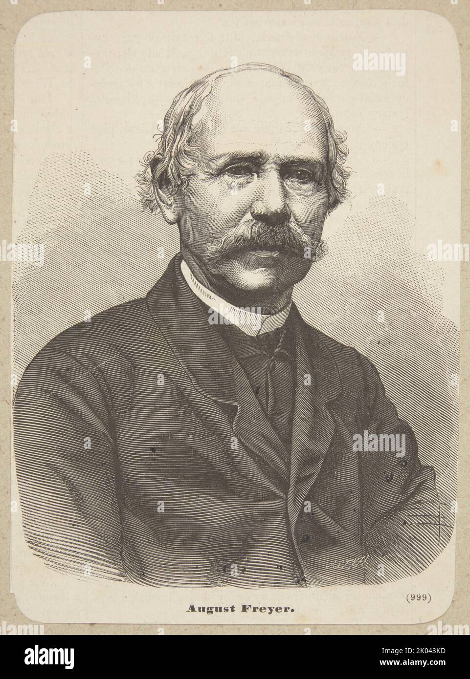 Portrait of the organist and composer Karol August Freyer (1801-1883 ...