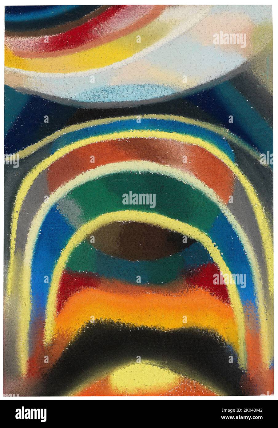 Circles of Light (Cosmic Rainbow), 1922. Private Collection Stock Photo ...