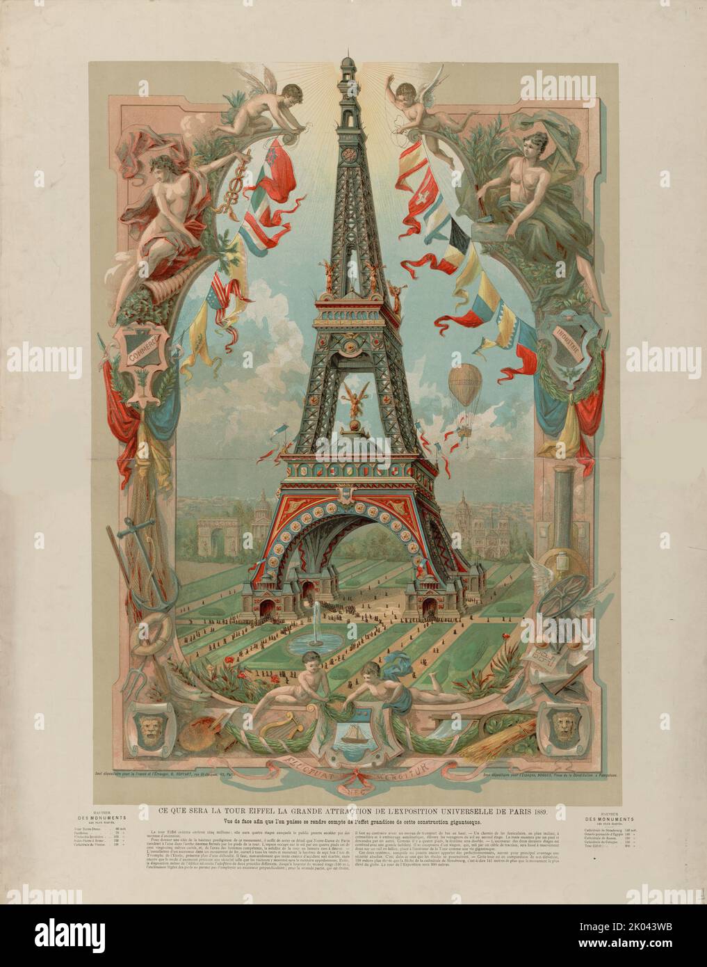 Ce que sera la tour Eiffel la grande attraction de Exposition universelle de 1889, 1889. Private ...