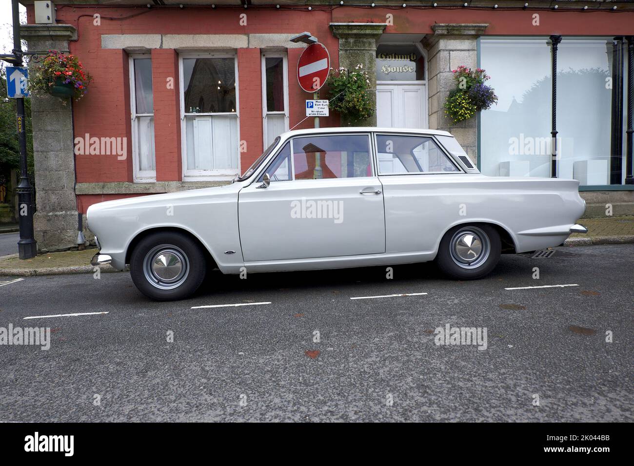 St Column Major Cornwall UK 09 09 2022 Classic car 1965 Ford Cortina ...