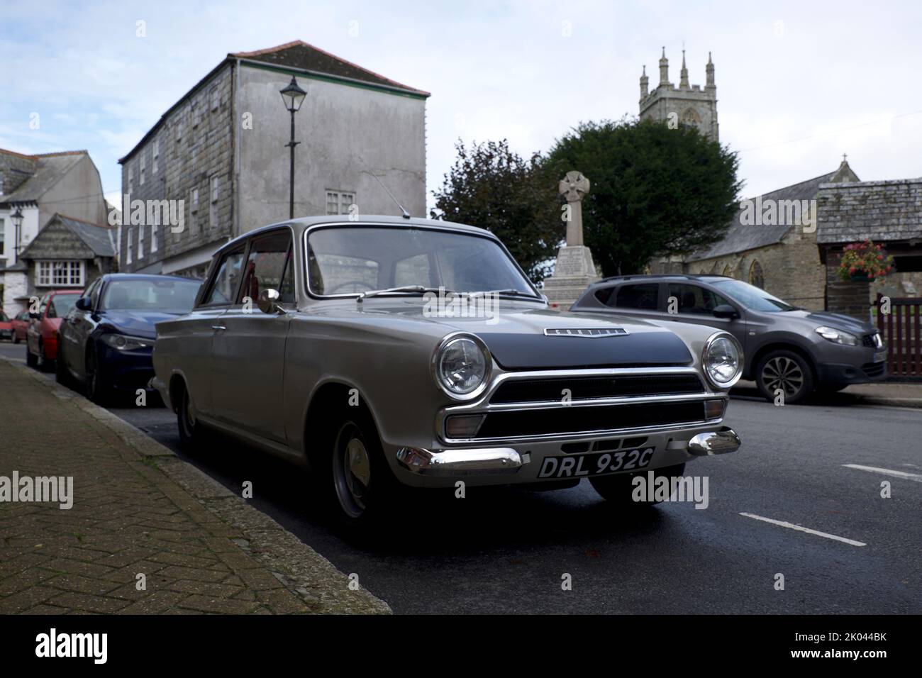 St Column Major Cornwall UK 09 09 2022 Classic car 1965 Ford Cortina ...