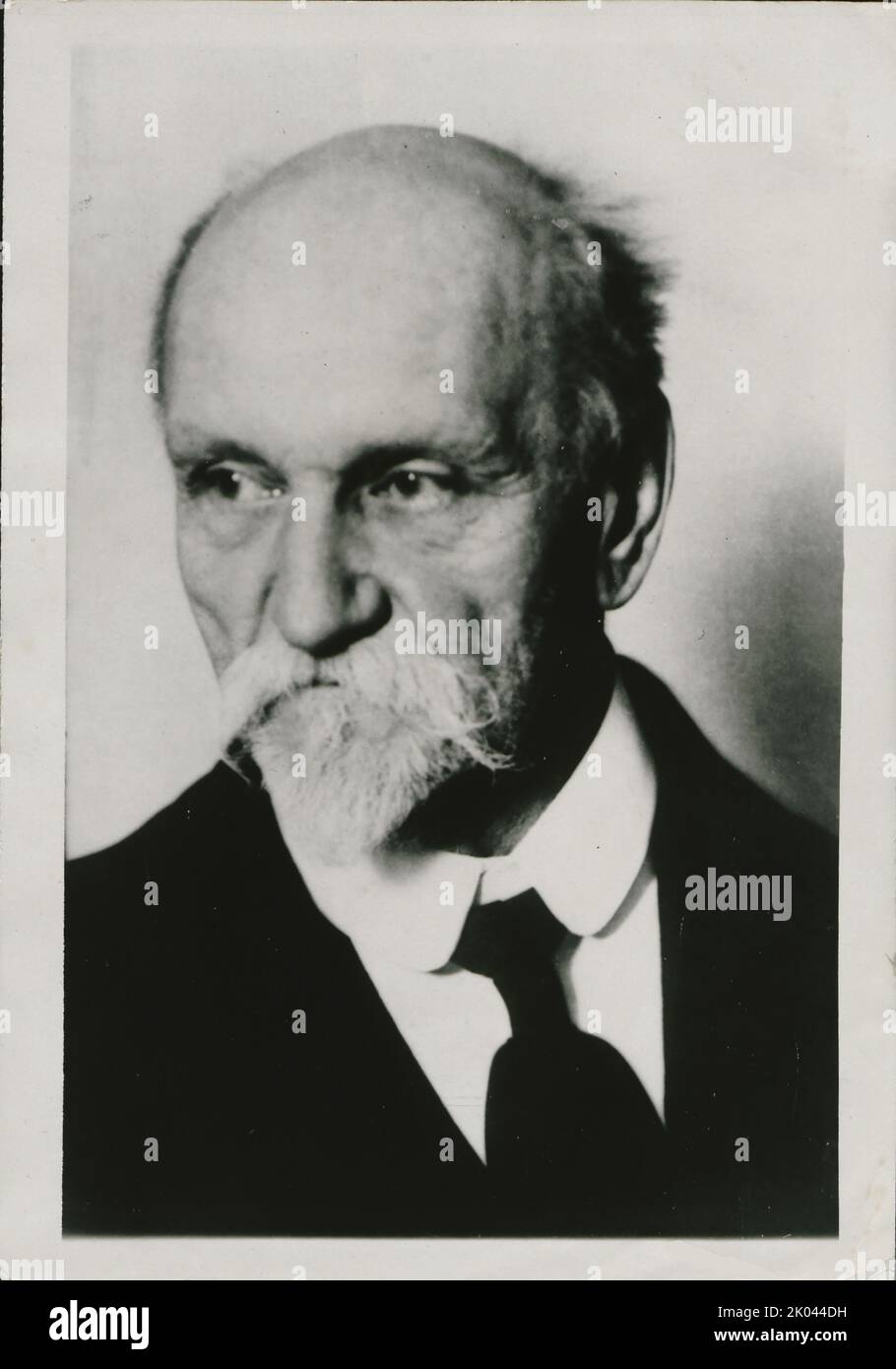 Portrait of the poet Janis Rainis (1865-1929), 1920s. Private ...