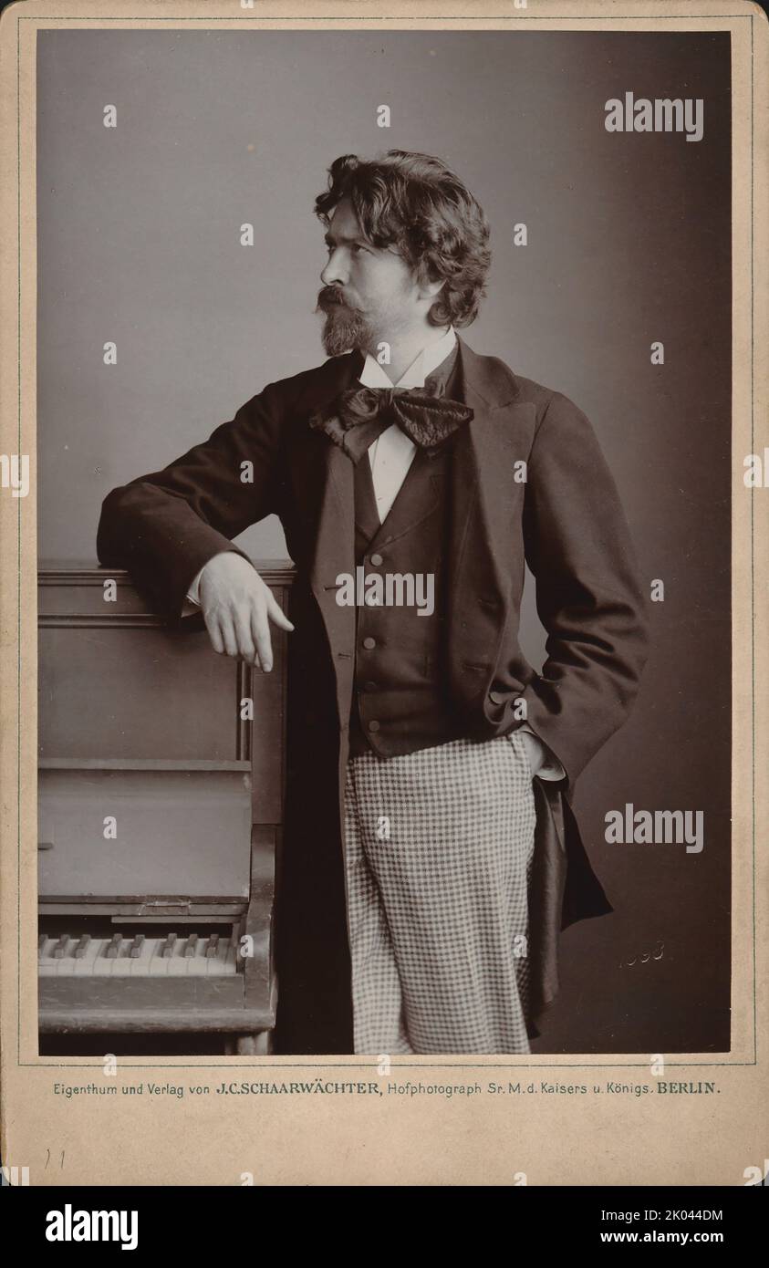 Portrait of the composer Ferruccio Busoni (1866-1924), 1898. Private ...