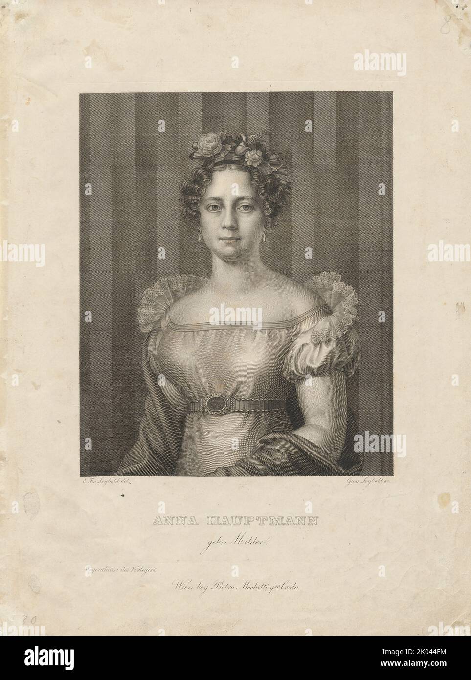 Portrait of the opera singer Anna Milder-Hauptmann (1785-1838) , 1815 ...