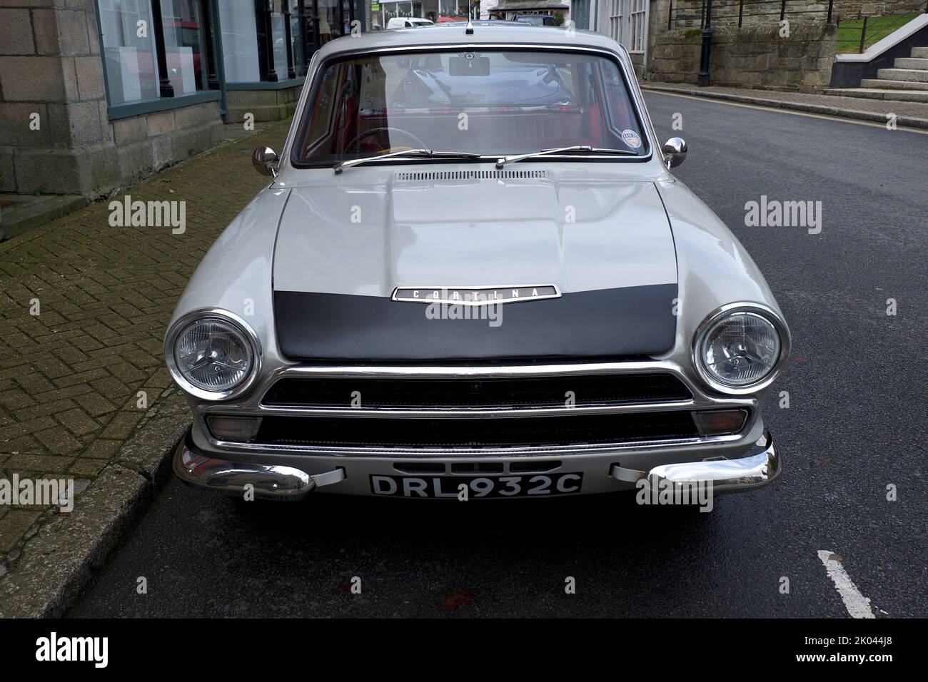 St Column Major Cornwall UK 09 09 2022 Classic car 1965 Ford Cortina ...